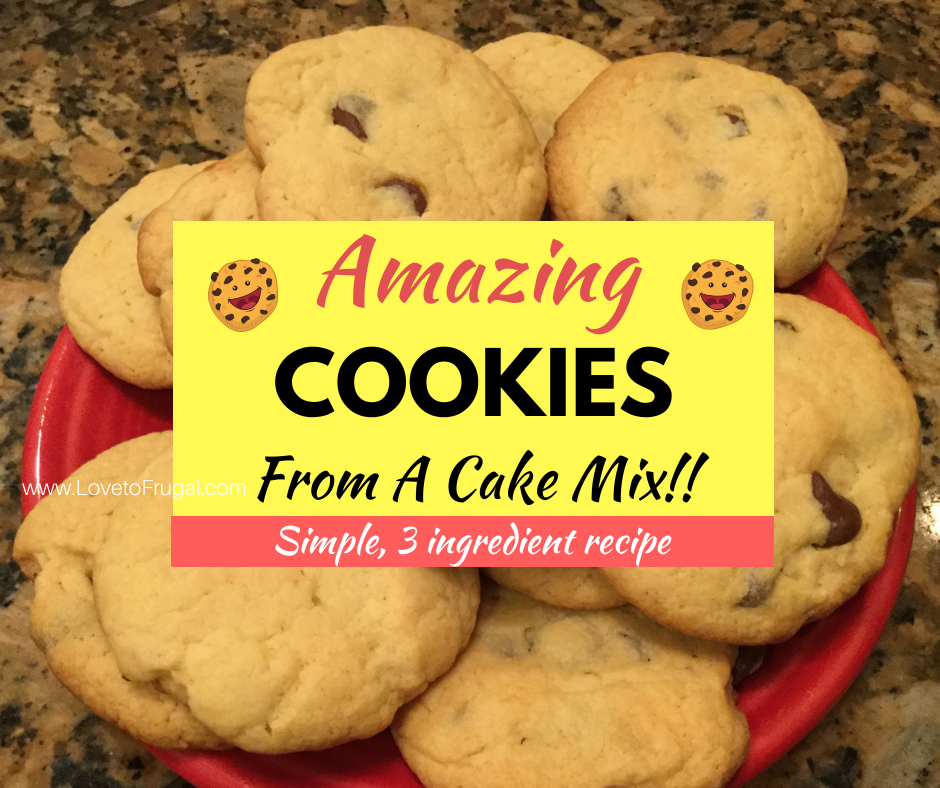 Quick & Easy Cake Mix Cookies Recipe - Love To Frugal