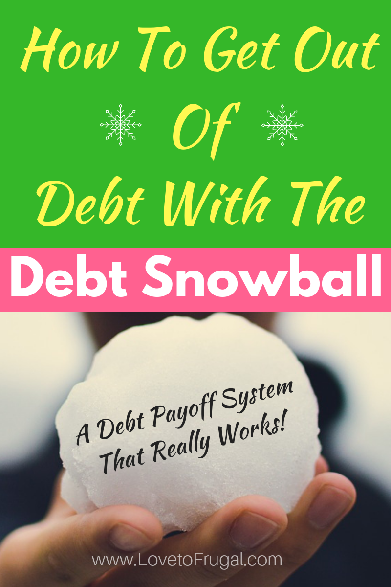 How To Get Out of Debt With the Debt Snowball - Love To Frugal
